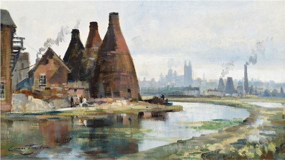 Ivan Taylor | Thames Barges, Pinmill Low Tide, Suffolk | MutualArt
