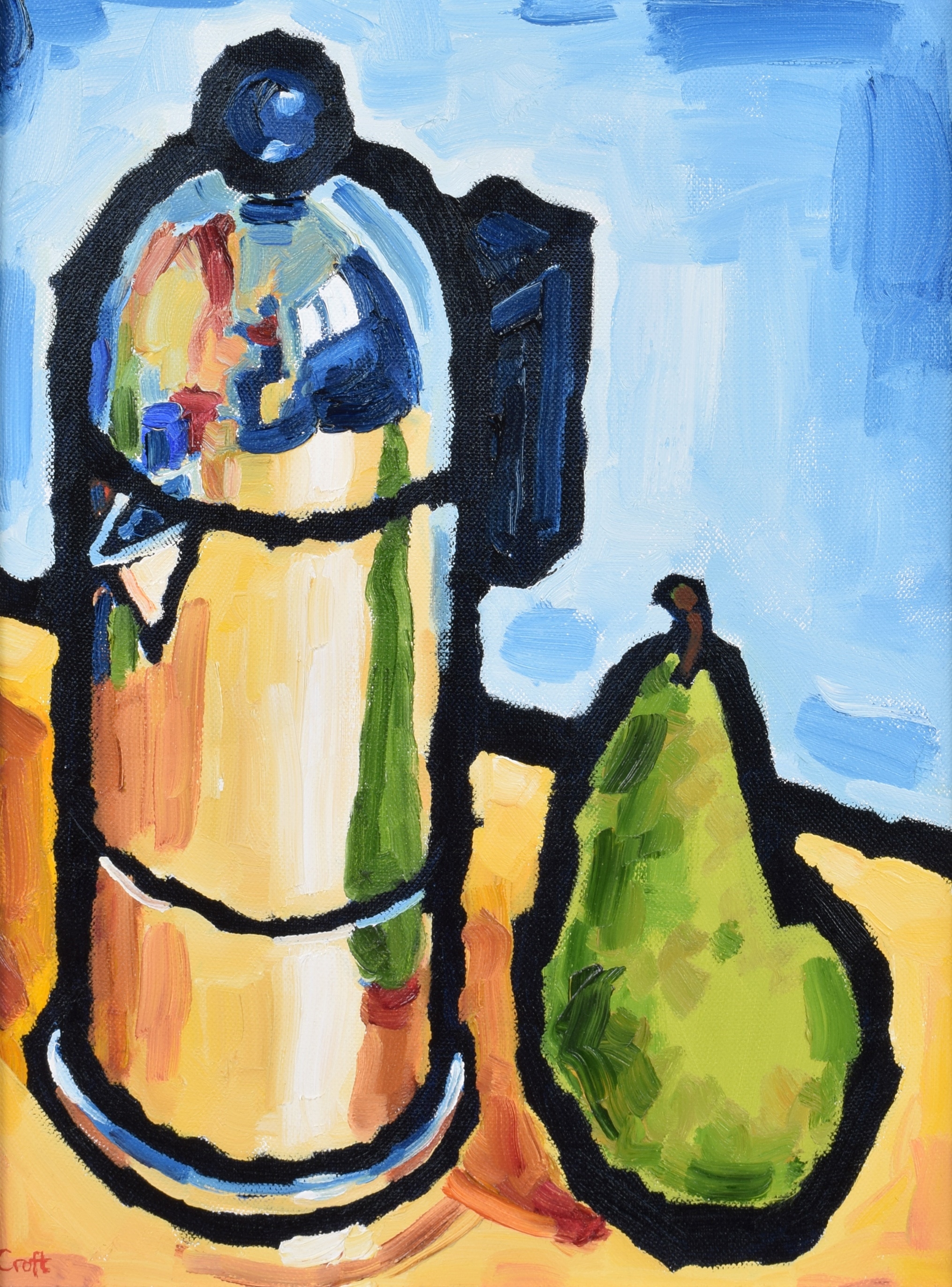 Malcolm Croft | Self Portrait with Pear | MutualArt