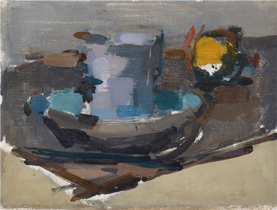 Nicholas Horsfield | Still life with cup and saucer (1980) | MutualArt