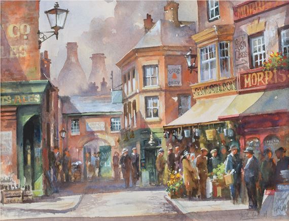 Jim Mitchell | A Potteries Street Scene circa 1950s No 4 | MutualArt
