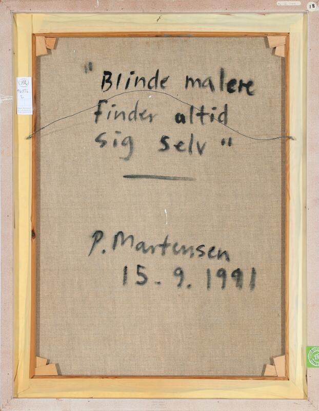 Peter Martensen | Blinde malere finder altid sig selv (1991) | MutualArt