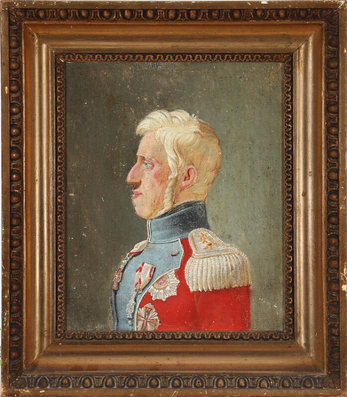 Christoffer Wilhelm Eckersberg | Profile portrait of King Frederick VI ...