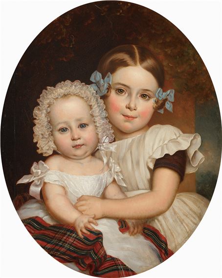 George Theodore Berthon | Portrait of Children (Edith Grant & Sidonie ...