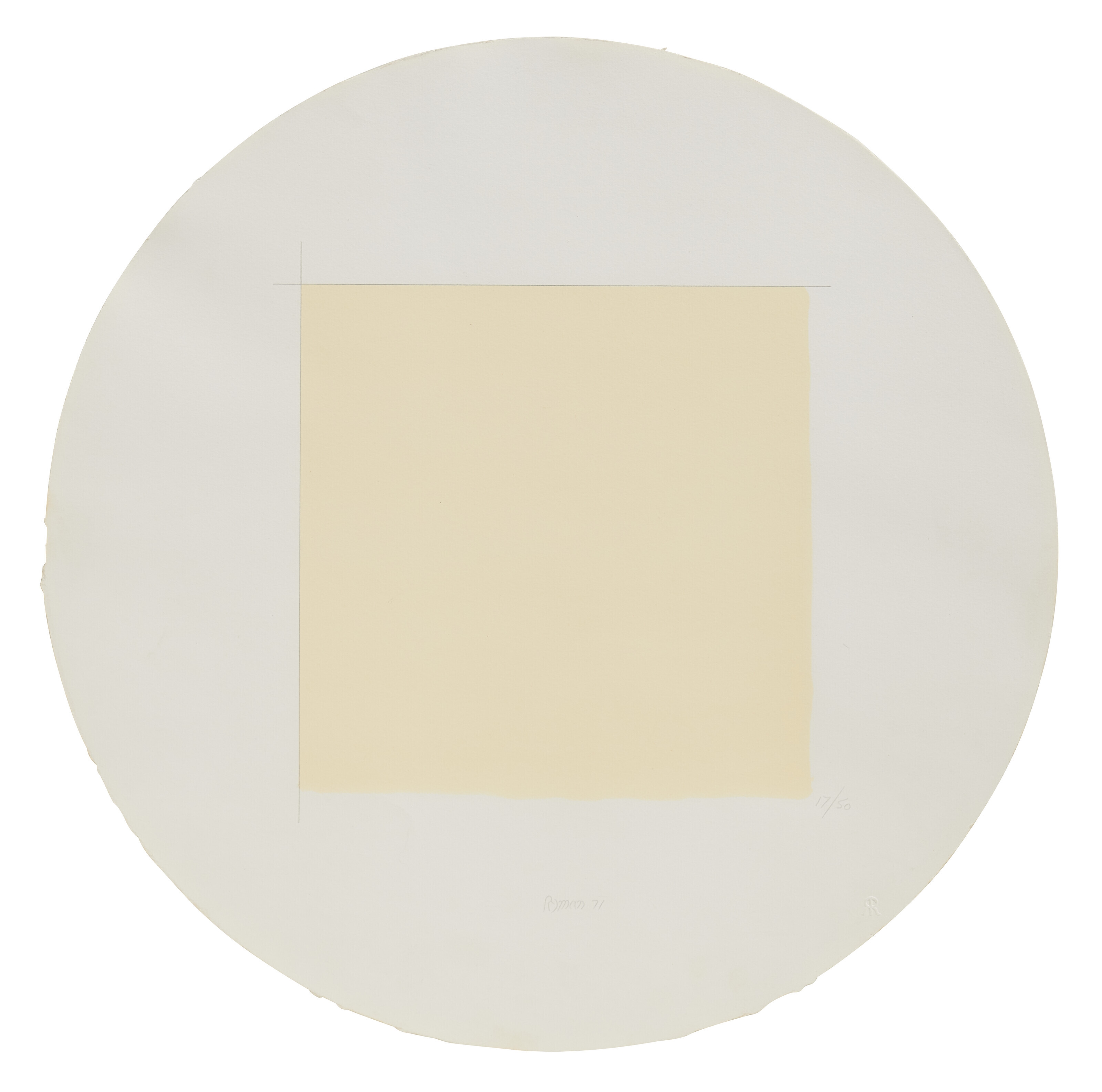 Robert Ryman | Circle Lithograph (1971) | MutualArt