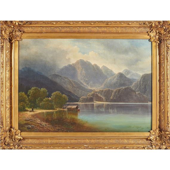 Carl Hafner | 19th Century oil on canvas landscape | MutualArt