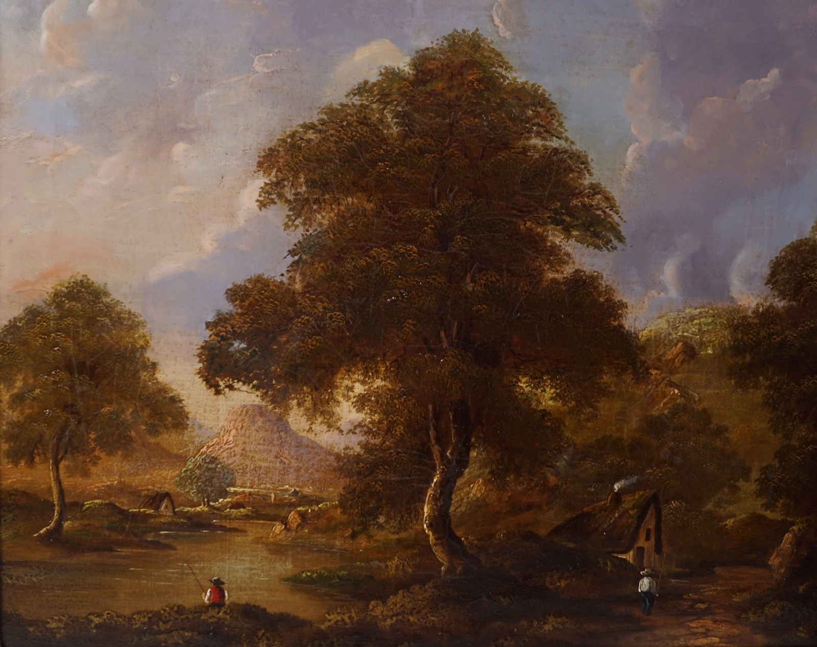 James Arthur O'Connor | Figure fishing in a wooded landscape | MutualArt