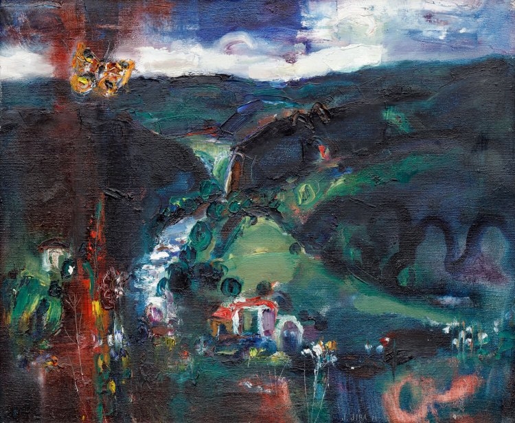 Jira Josef | Landscape by the Jizera River (1978) | Compare similar ...