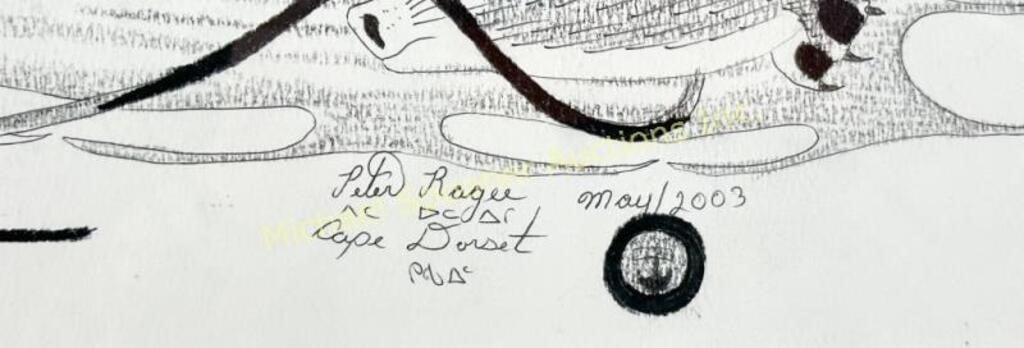 Peter Ragee | UNTITLED - HUNTER AND HOWLING DOG (1983) | MutualArt