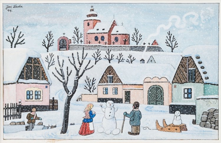 Josef Lada | Winter (1944) | MutualArt