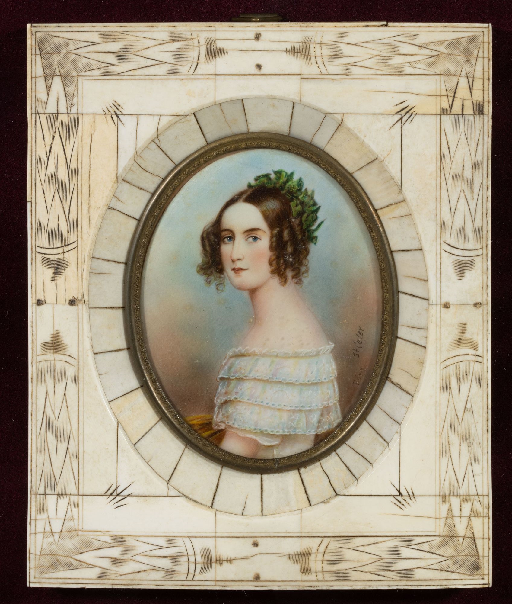 Joseph Stieler | PRINCESS ALEXANDRA OF BAVARIA MINIATURE PORTRAIT (19th Century 20th Century ...
