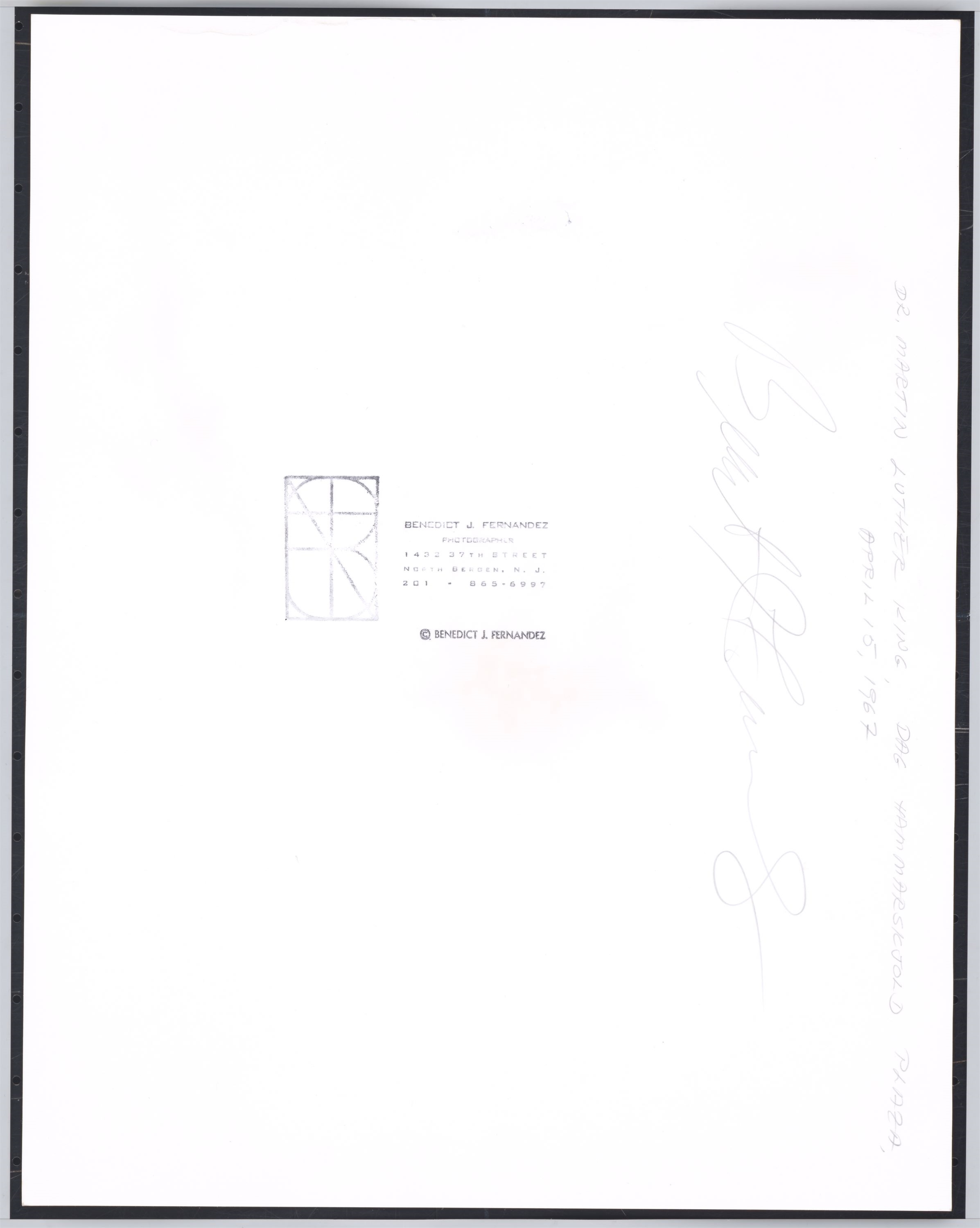 Benedict J. Fernandez | ”U.N.” (Martin Luther King). (1967) | MutualArt