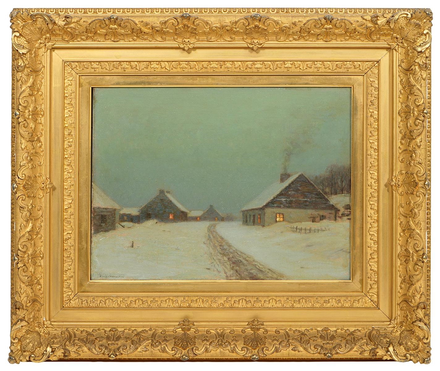 Lowell Birge Harrison | Birge Harrison 'December Twilight' Oil Painting ...