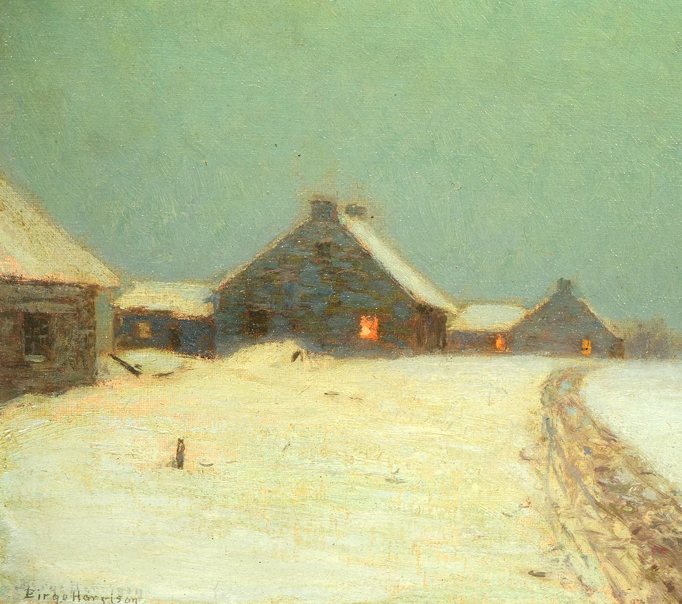 Lowell Birge Harrison | Birge Harrison 'December Twilight' Oil Painting ...