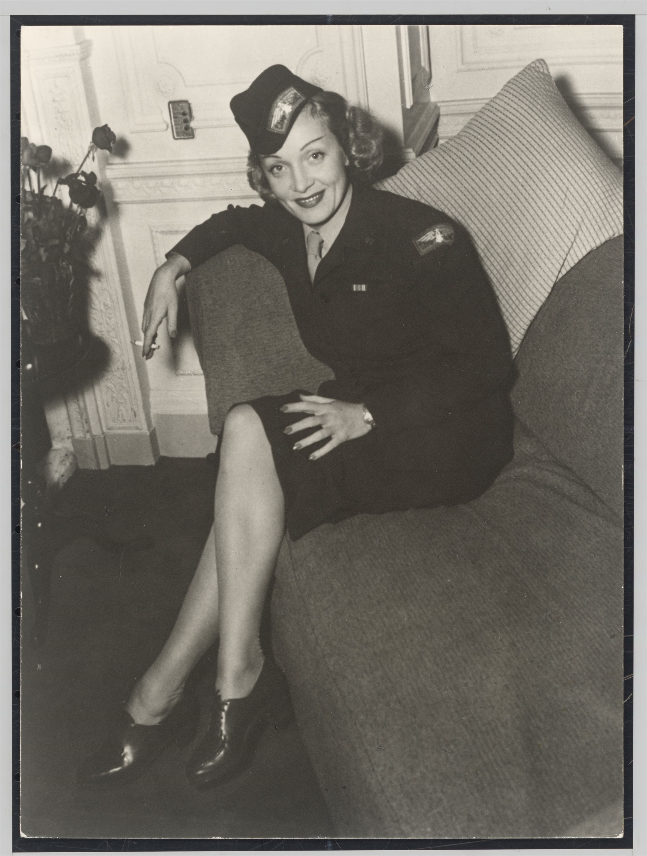 Lee Miller | Marlene Dietrich in Uniform. (1944) | MutualArt