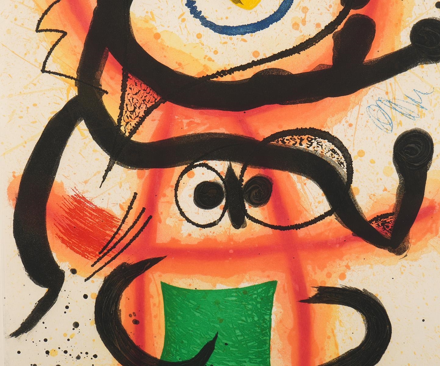 Joan Miró | Joan Miro 1978 'Mambo' Etching with Aquatint | MutualArt