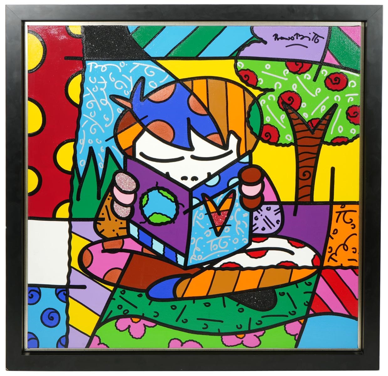 Romero Britto | A portrait of Jane Fonda | MutualArt