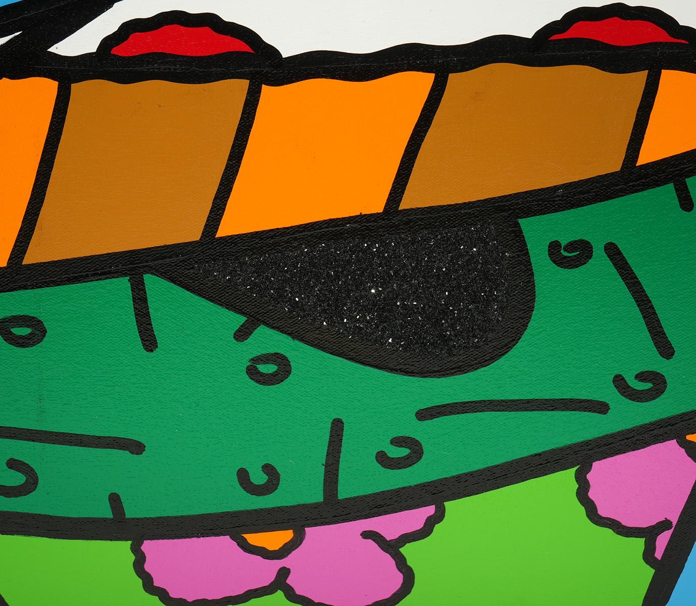 Romero Britto | Romero Britto 'Journey' Original Acrylic Painting ...
