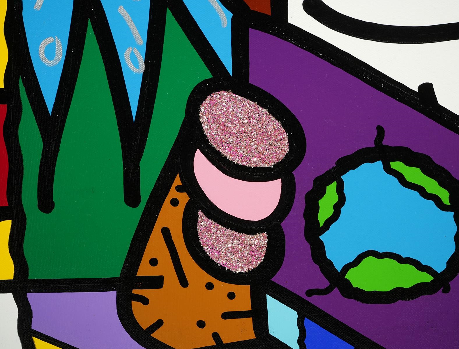 Romero Britto | Romero Britto 'Journey' Original Acrylic Painting ...