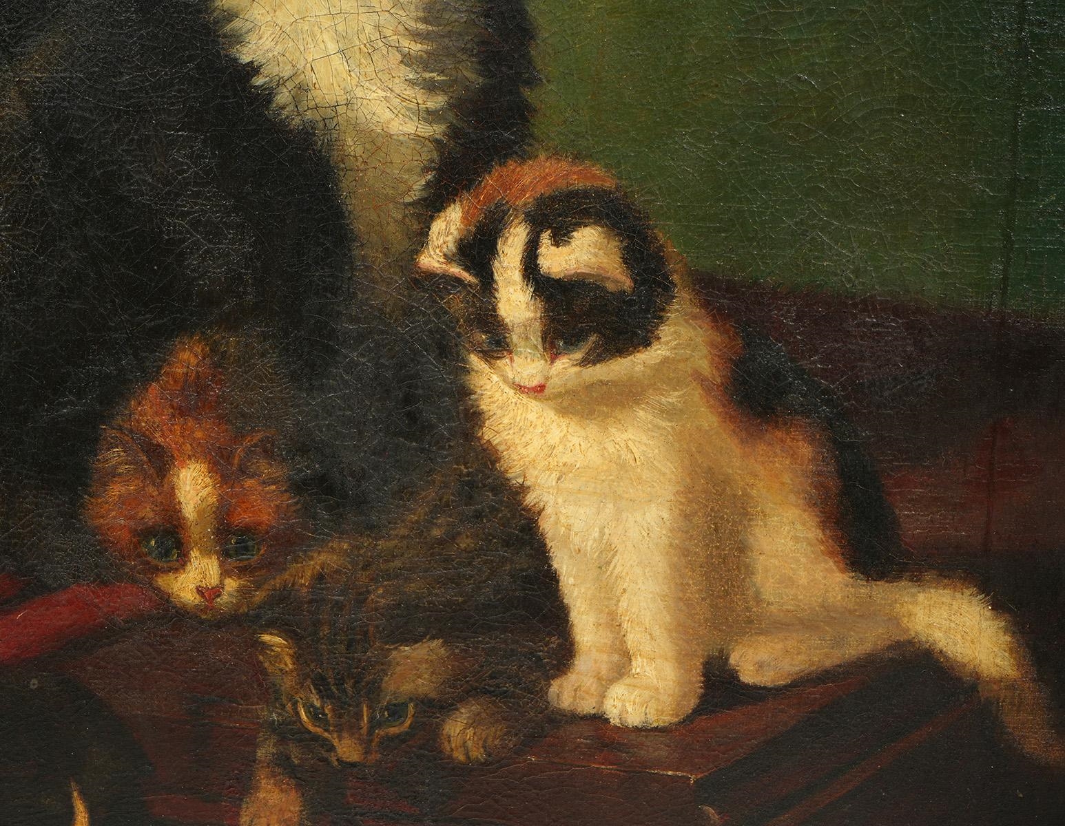 Sidney Lawrence Brackett | Sidney Lawrence Brackett Kittens Oil ...