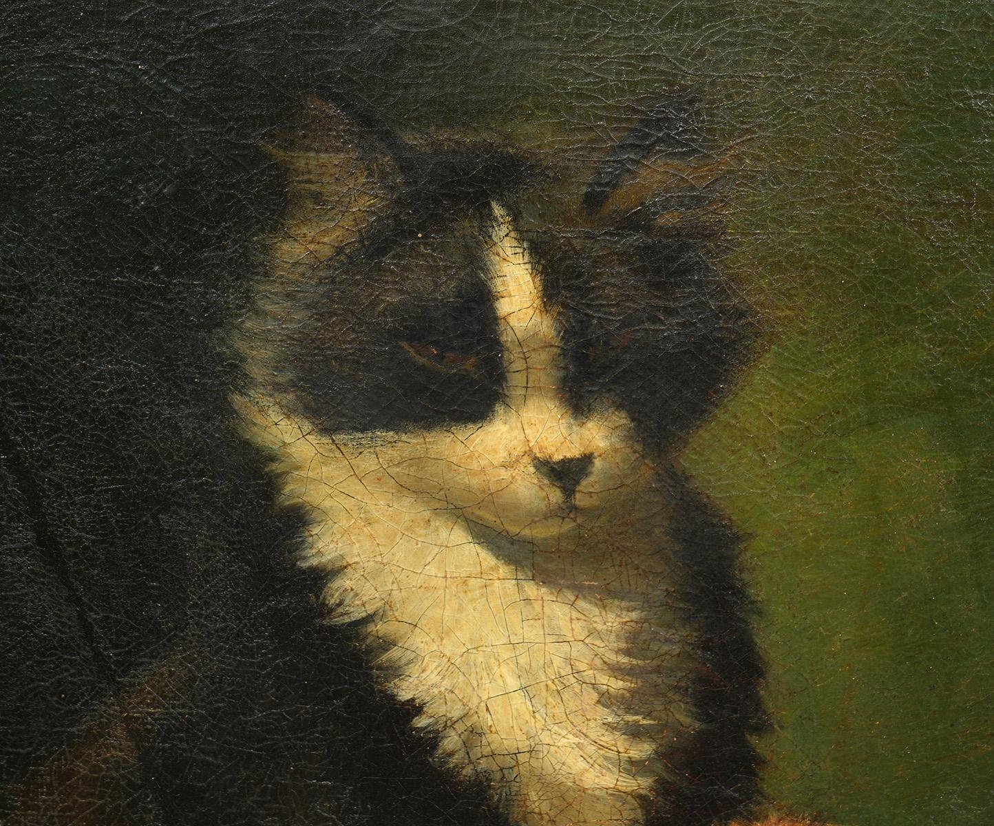 Sidney Lawrence Brackett | Sidney Lawrence Brackett Kittens Oil ...