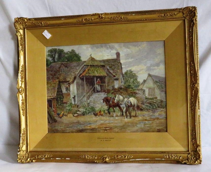 R.S. Mayer | A Watercolour of Newmans Farm Lacock | MutualArt