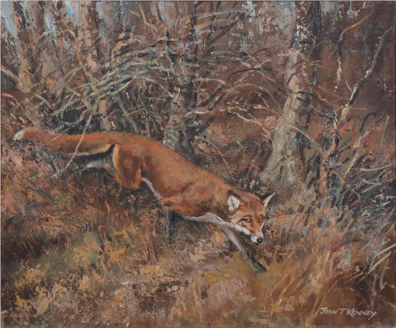 John Theodore Eardley Kenney | Fox in woodland | MutualArt