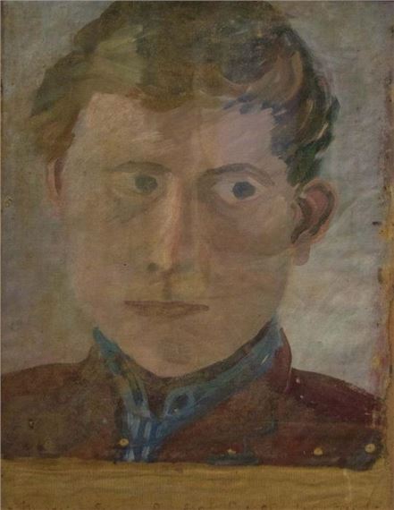 Lucian Freud | Portrait on canvas of a male figure | MutualArt