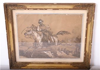 Carle Vernet | hunter and his dog | MutualArt