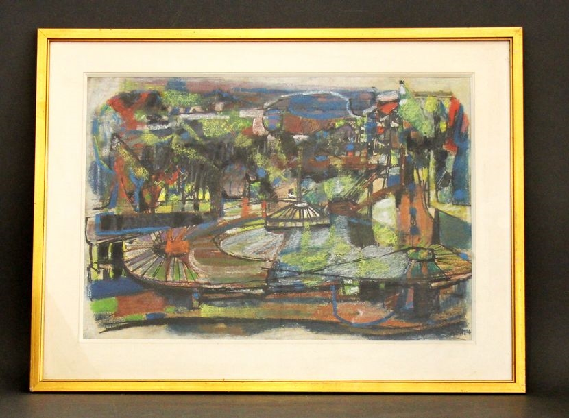 Georges Arditi | Le parc Crayon gras signé en bas à droite 32 | MutualArt