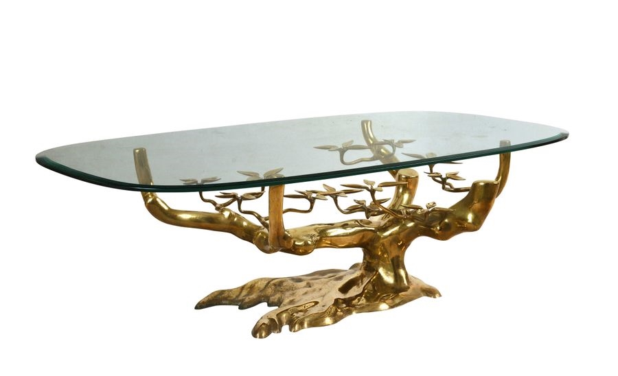 Willy Daro | Table basse « Bonsai Tree » en laiton | MutualArt