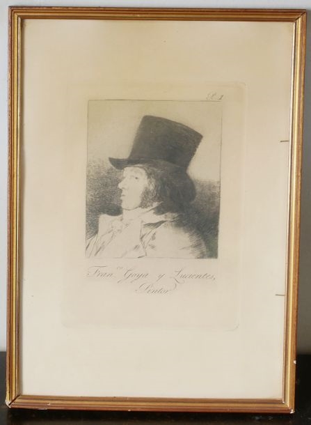 Francisco José de Goya y Lucientes | Autoportrait au chapiteau haut de ...