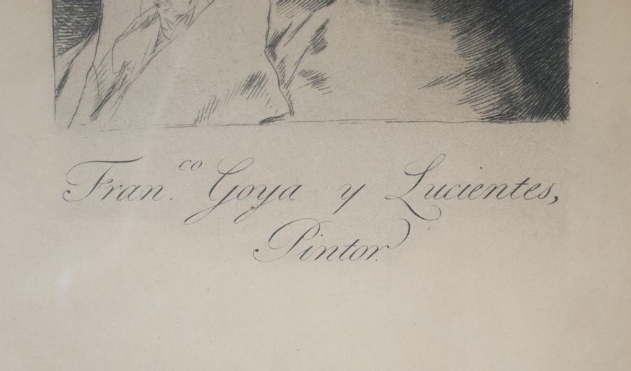 Francisco José de Goya y Lucientes | Autoportrait au chapiteau haut de ...