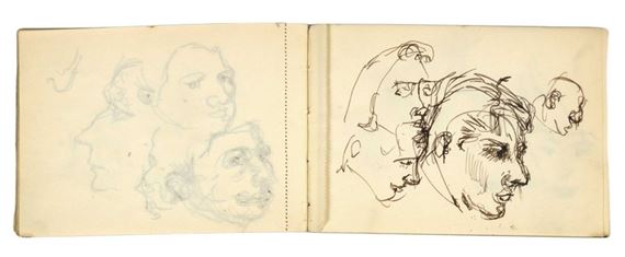 Youla Chapoval | Représentant d'études de visages d'hommes, femmes et ...