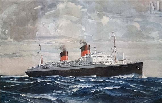 Marin-Marie | Ile de France Cie Gle Transtalantique (1950) | MutualArt