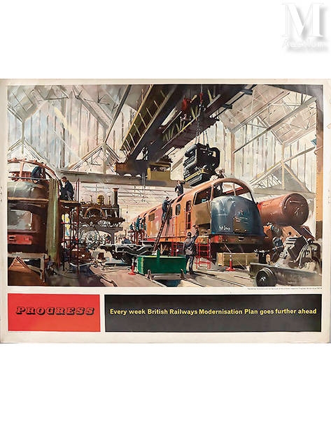 Terence Cuneo | Progress Every British Railways Modernisation Plan Goes ...