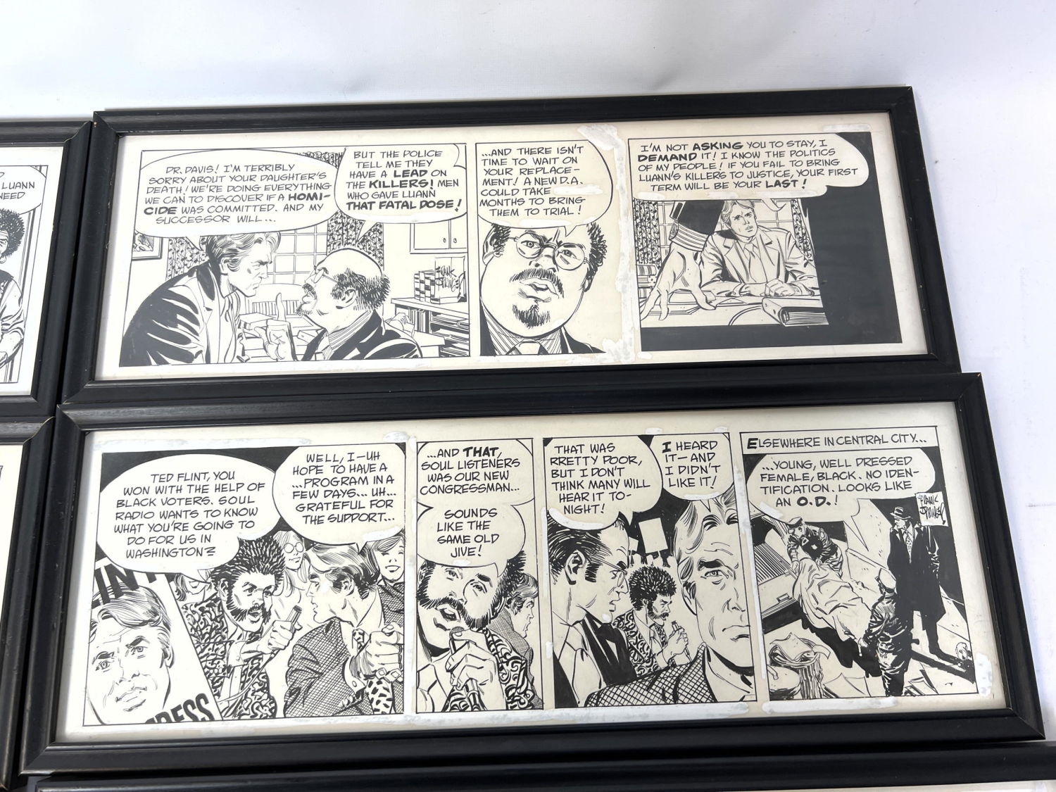 Frank Springer | 7pc Hand Drawn Political Comic Strip Set | MutualArt
