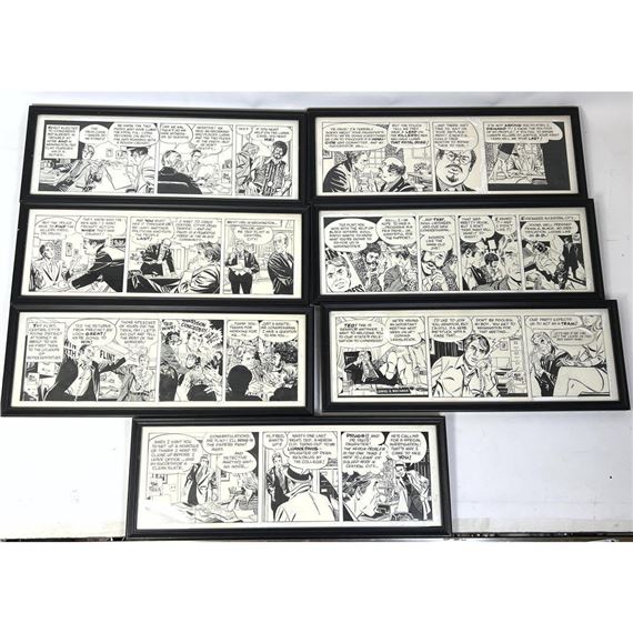 Frank Springer | 7pc Hand Drawn Political Comic Strip Set | MutualArt