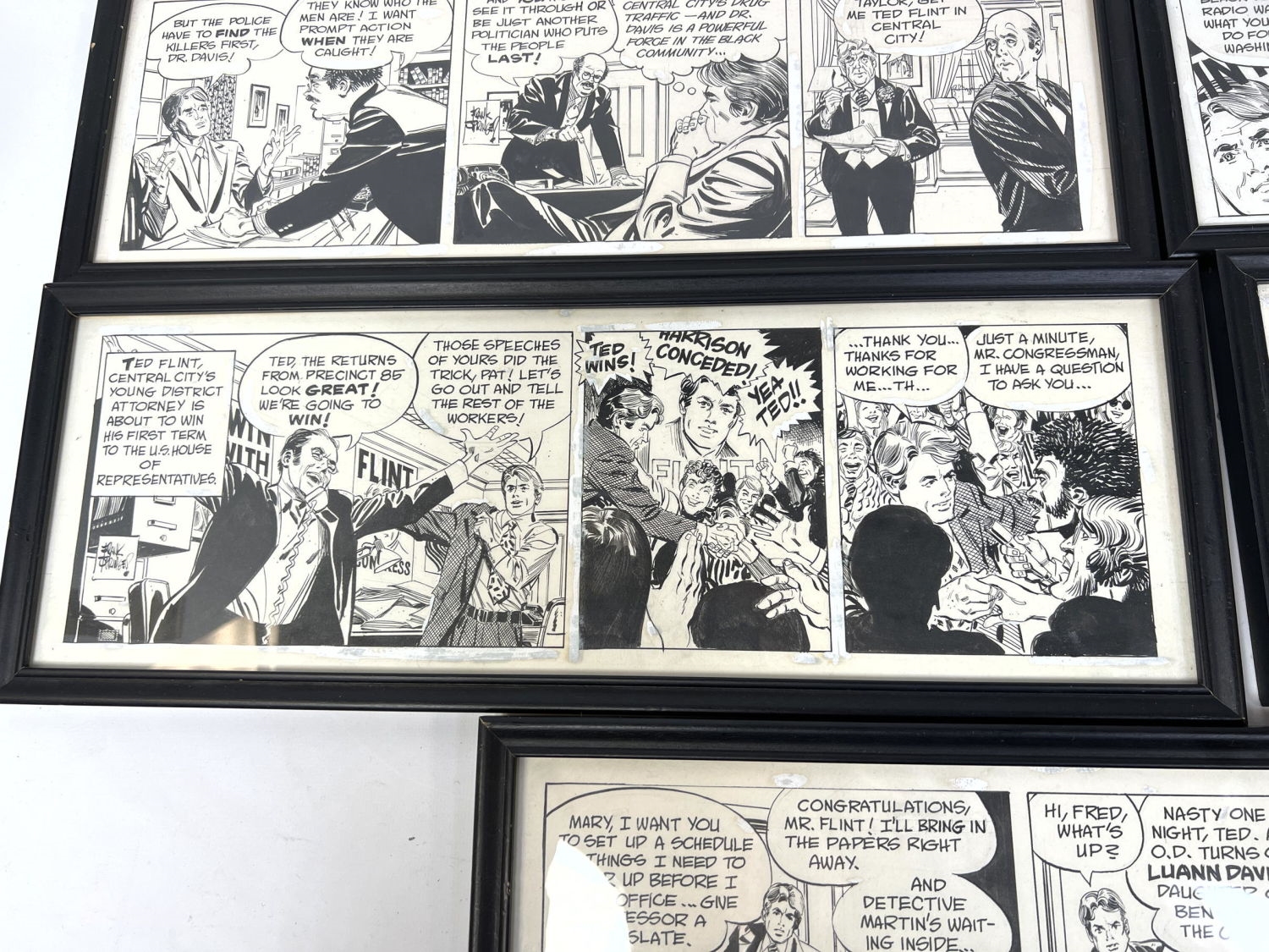Frank Springer | 7pc Hand Drawn Political Comic Strip Set | MutualArt