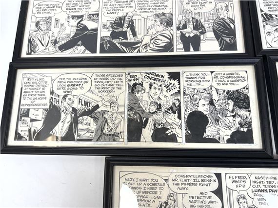 Frank Springer | 7pc Hand Drawn Political Comic Strip Set | MutualArt
