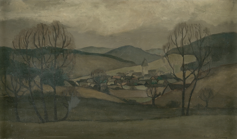 Eberhard Viegener | Landschaft mit Dorf (1930) | MutualArt