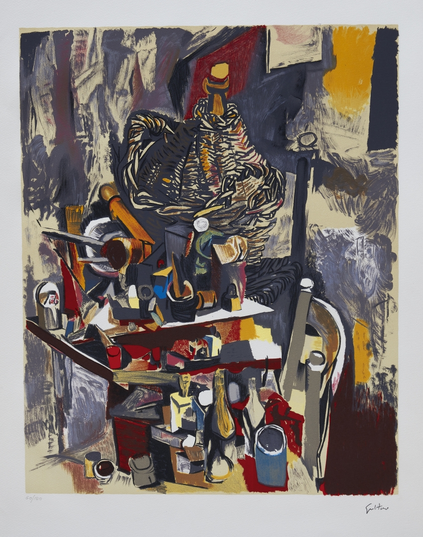 Renato Guttuso | Lot of two lithographs: Lo studio del pittore | MutualArt