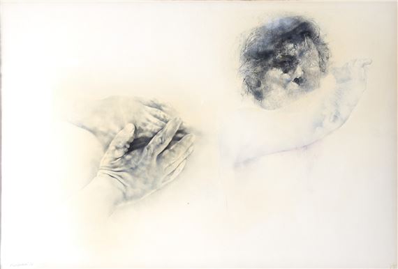 Renzo Vespignani | Hands study 1973 (1973) | MutualArt