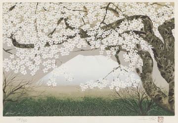 Chinami Nakajima | Cherry blossoms and Mt. Fuji from THREE COLOUR ...