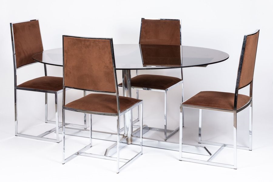 Florence Knoll Bassett | Table de salle à manger ovale et ses quatre ...