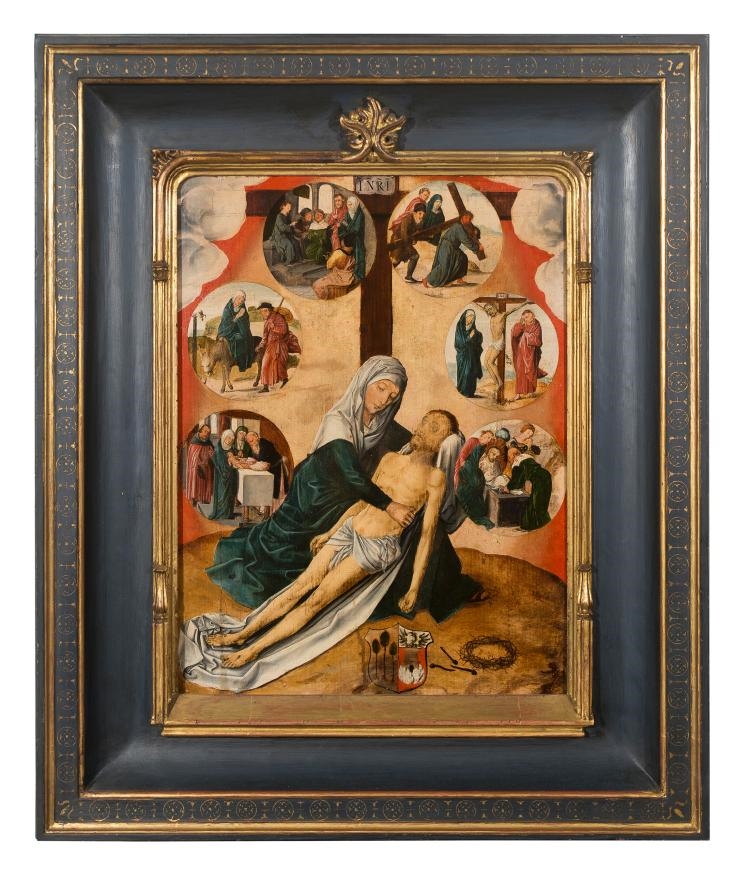 Flemish School, 16th Century | Pietà surrounded by scenes from the life of Christ (Circa 1500 ...
