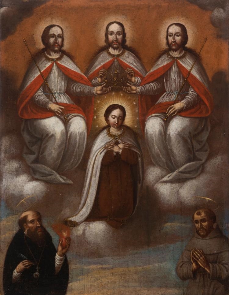 Spanish Colonial School, 17th Century | Holy Trinity | MutualArt