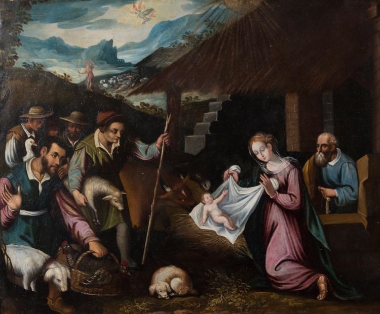 Flemish School, 16th Century | The adoration of the shepherds | Compare similar artworks | MutualArt