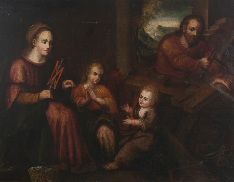 Spanish Colonial School, 17th Century | Holy Family | MutualArt