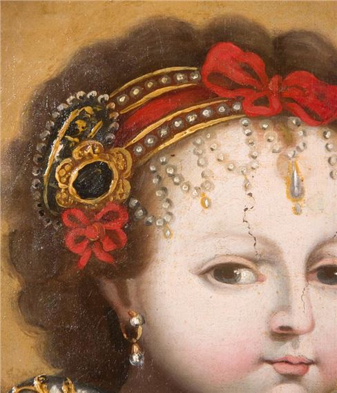 Spanish Colonial School, 17th Century | The Child Virgin Mary Spinning ...