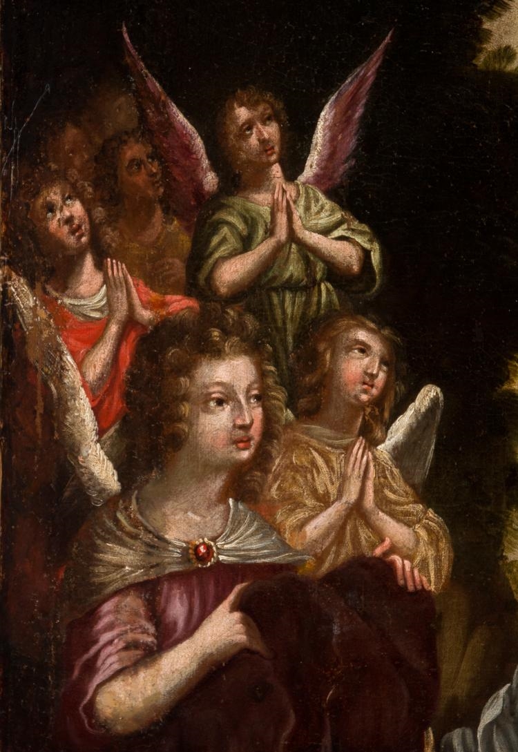 Spanish Colonial School, 17th Century | The Baptism of Jesus (1664) | MutualArt